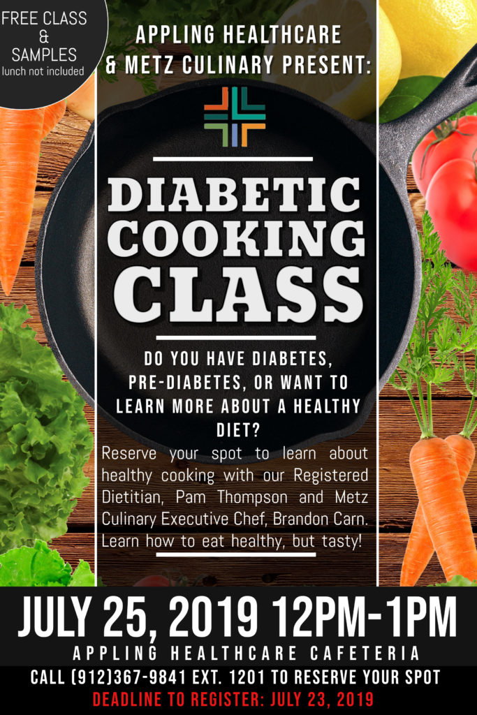 Healthy Cooking Class Flyer
